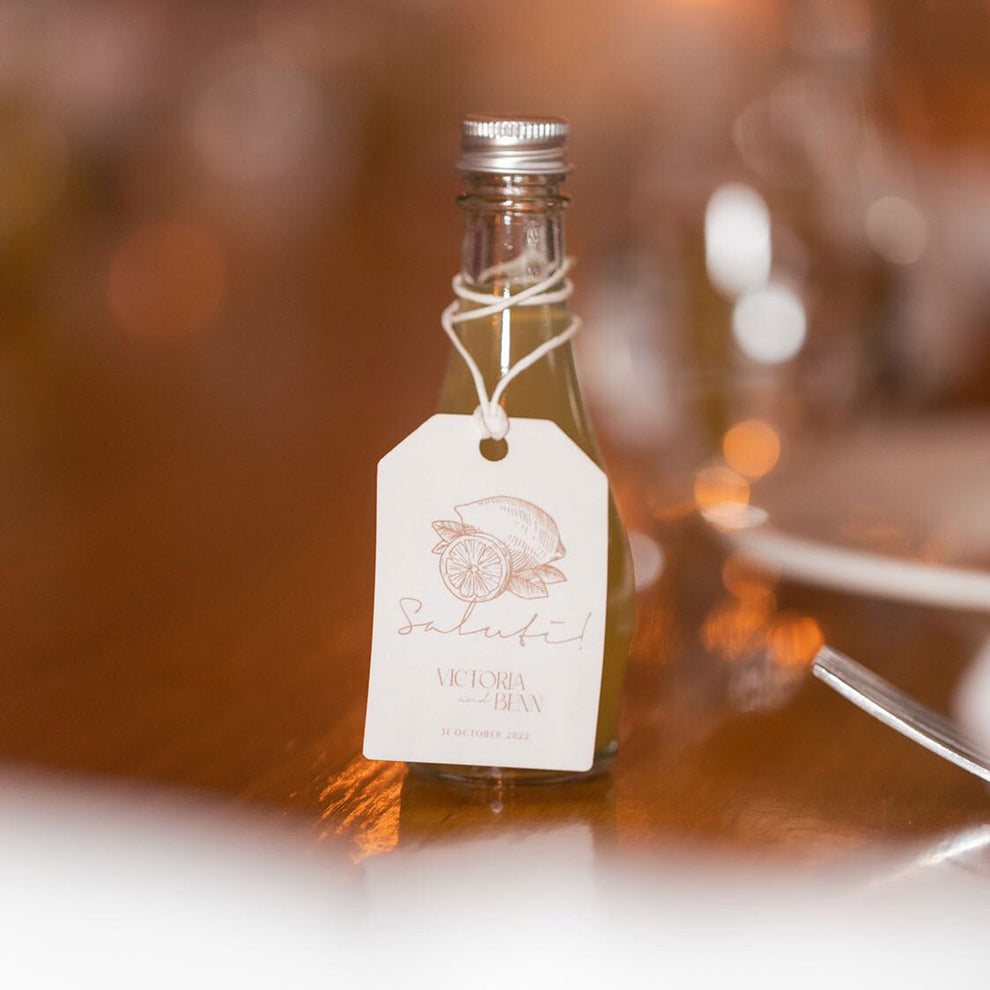 Long Neck Limoncello (Fill Your Own) Alcohol Bottle Favours – Custom ...